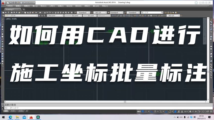 CAD施工坐标批量标注