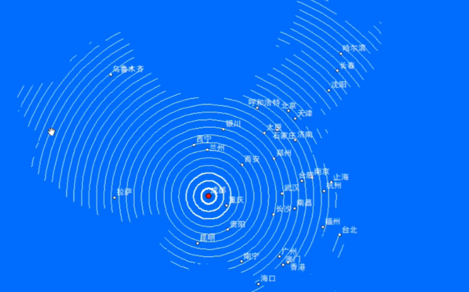 ArcMap制作关于距离的线圈地图|缓冲区|面转为线|不同距离不同宽度表示