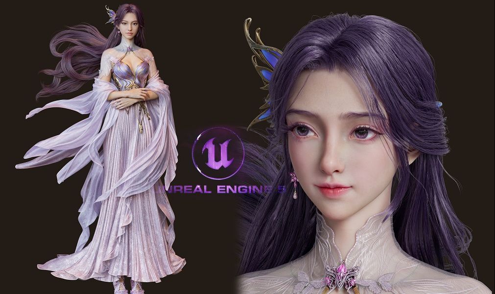 UE5 |完美世界《云曦》角色制作全流程教学,美到炸裂!美人很惊艳,高开...
