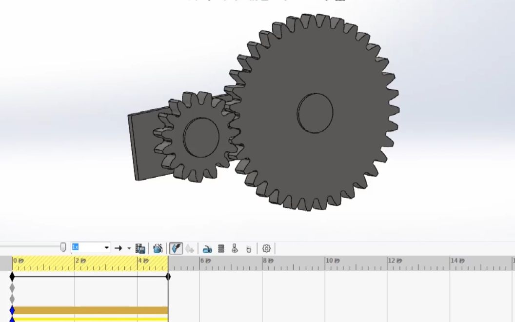 齿轮传动动画实例【SolidWorks圆柱齿轮装配及动画仿真】