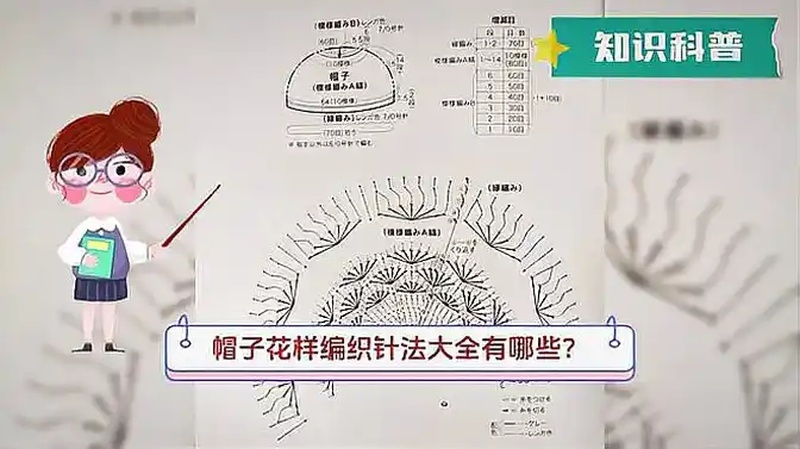帽子编织花样多,针法大全来啦!