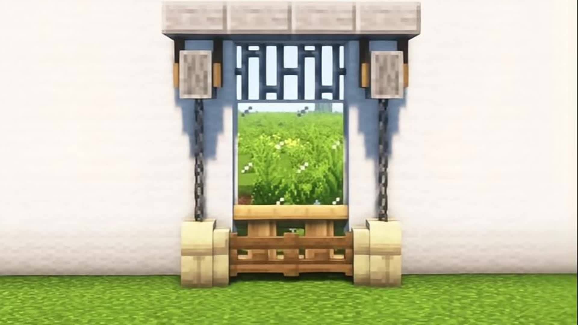 我的世界建造攻略:外侧窗户美化设计参考