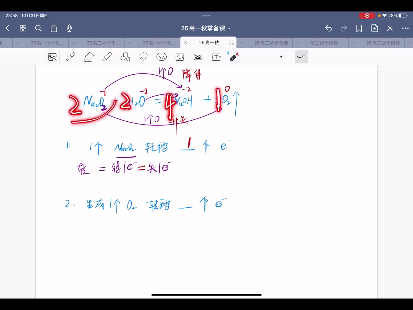 答疑——过氧化钠转移电子数问题