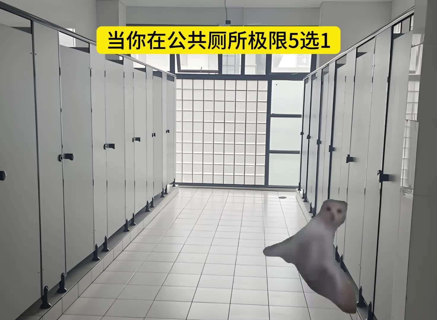 当你在公共厕所极限5选1