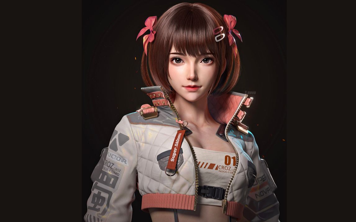 【Maya】3D人物竟可以还原到这种程度?3小时完成超规范短发美女模型