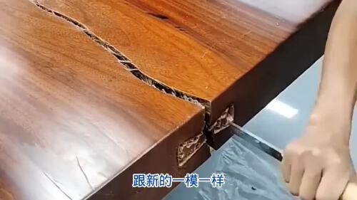 6000元天价修桌!师傅神技修复实木桌,竟无一丝痕迹宛如全新