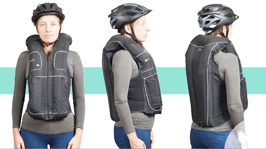 自行车也有安全气囊,秒测到交通事故,一件衣服救人一命