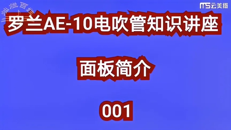 罗兰AE10电吹管讲座(1)