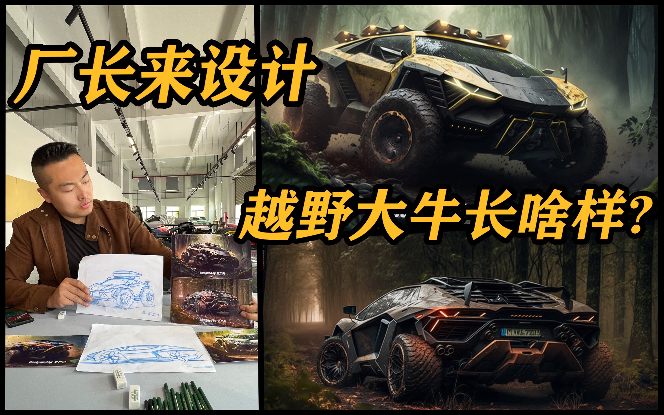 看完我这个视频,你也能当兰博基尼设计师