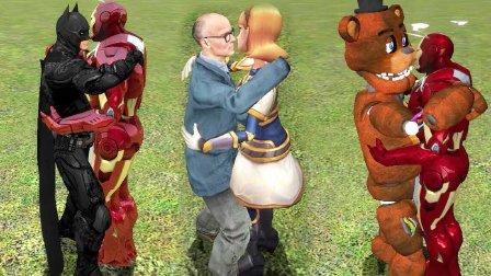 GMOD模组介绍：接吻模组，钢铁侠亲嘴蝙蝠侠