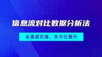 2020年,做信息流还不知如何分析数据?这个对比数据分析法交给你