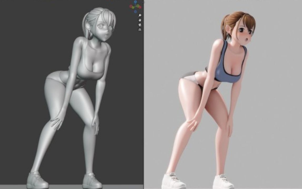 从零到完整的美女人物模型制作过程,人物建模零基础教程