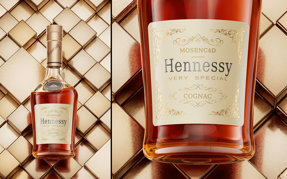 【公开课】莫深C4D-酒场景OC渲染分享