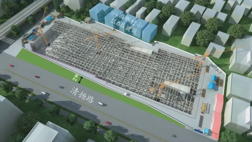 施工动画高清演示 BIM应用三维建设