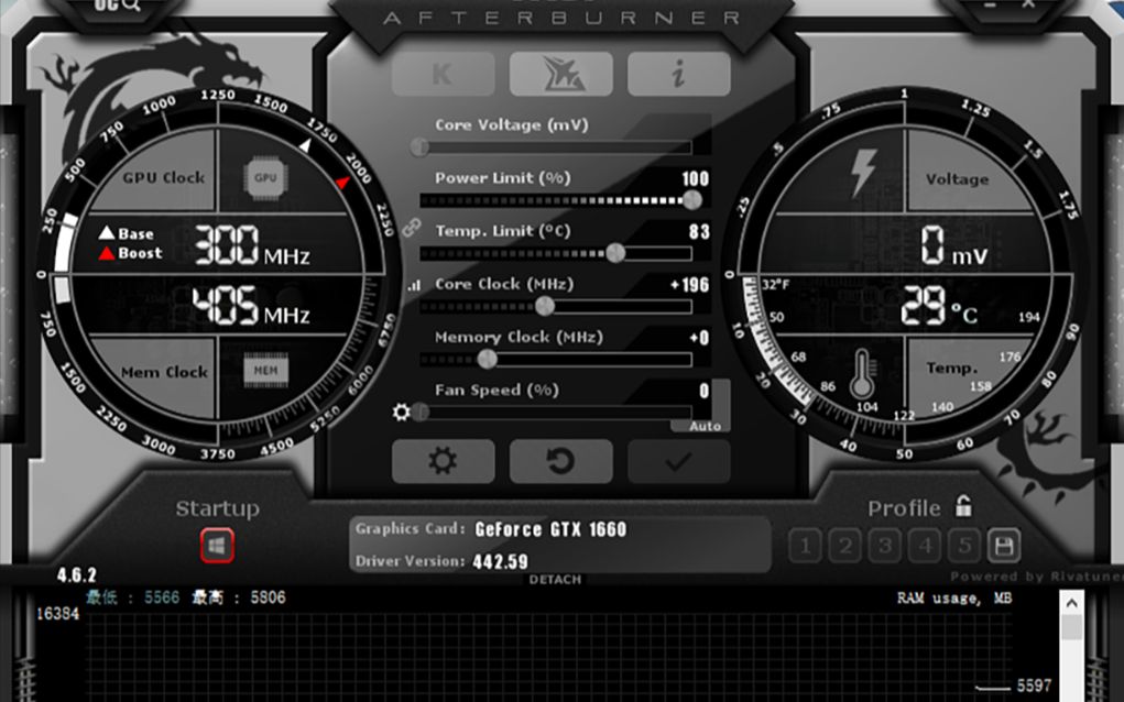 显卡超频(MSI Afterburner)注意事项以及显示器超频