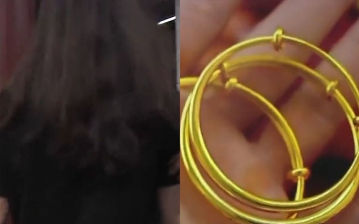 宝妈给娃买4千多金手镯,闺蜜用十几元假货换走,被抓一句话亮了