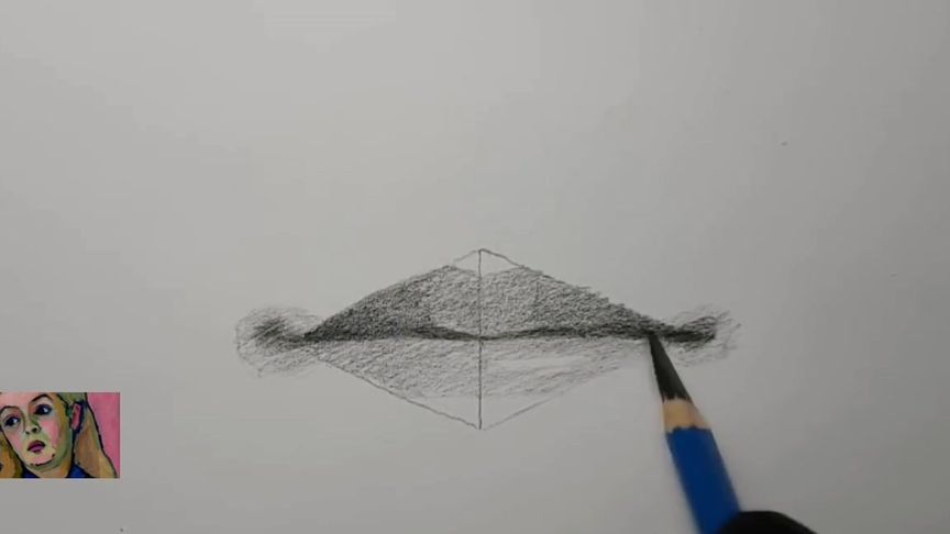 素描,嘴巴的又一画法