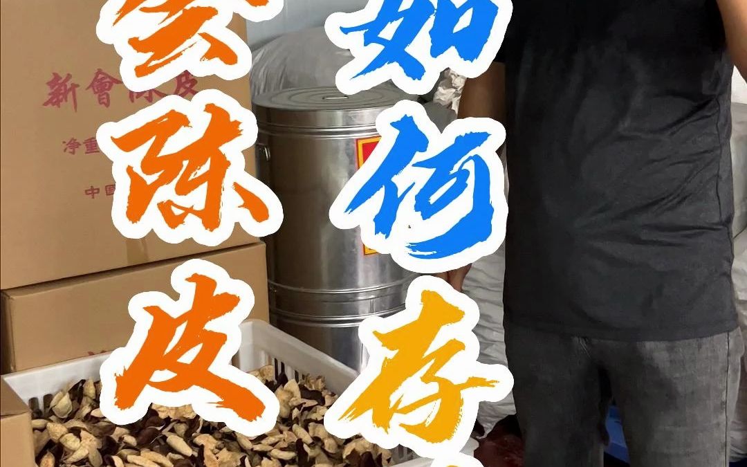 仓库里的新会陈皮如何储存?#新会陈皮#陈皮保存#老钱陈皮茶