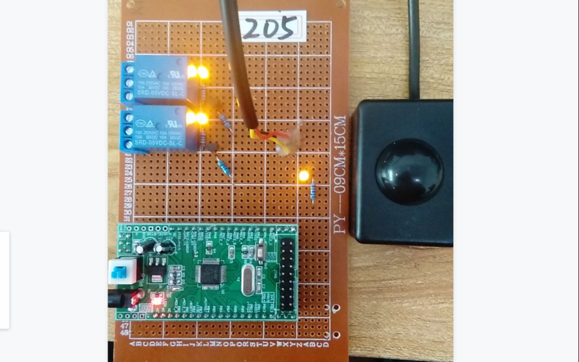 基于STM32单片机的人体红外感应控制开关系统设计-热释-RELAYDIY...