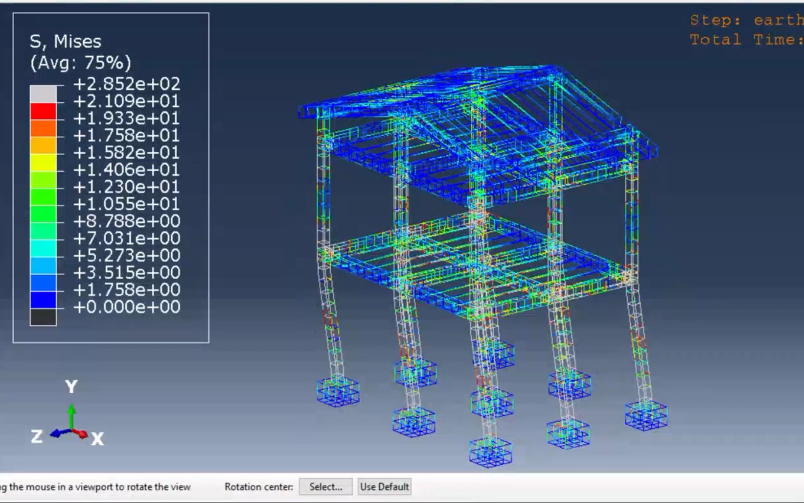 基于Abaqus CAE 的地震载荷下钢筋混凝土建筑的仿真模拟