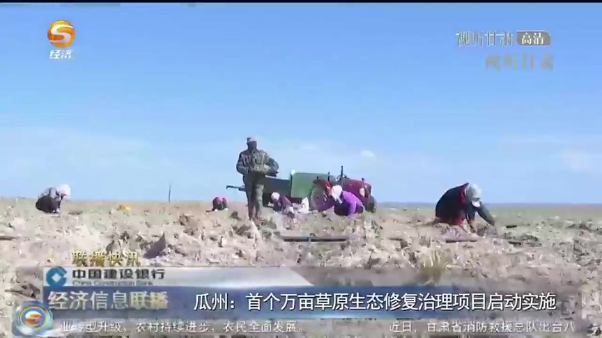 瓜州:首个万亩草原生态修复治理项目启动实施