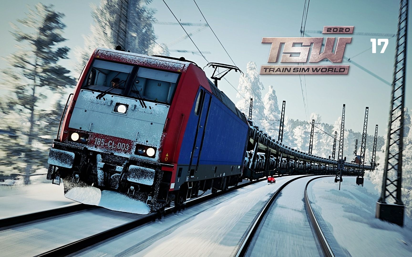 火车模拟世界2020 德国施佩萨尔特 寒冬运输小汽车 Train Sim World ...