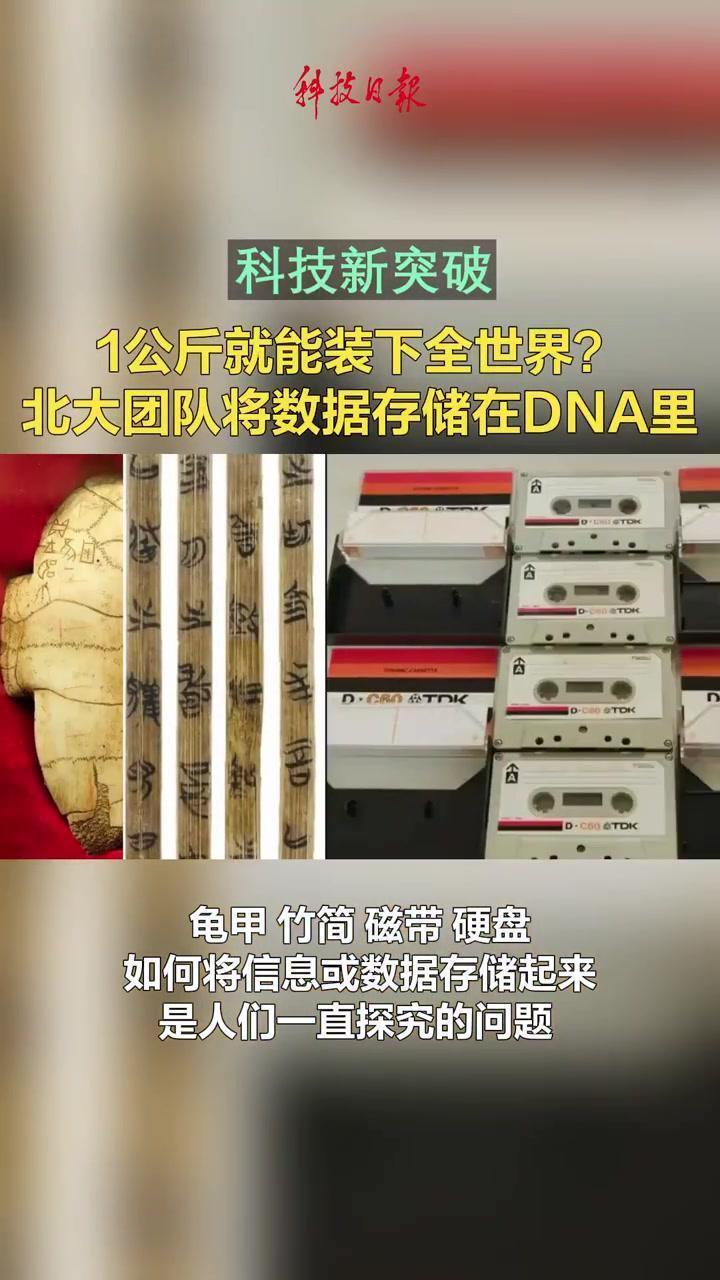 1公斤就能装下全世界?北大团队将数据存储在DNA里(何沛苁李忠明)