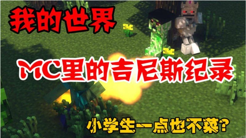 我的世界,看了这些吉尼斯纪录谁还敢说小学生坑呢