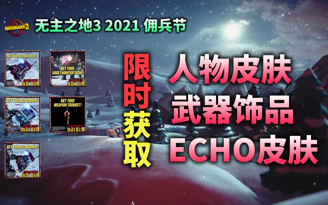 2021 佣兵节:外观兑换码【无主之地3】