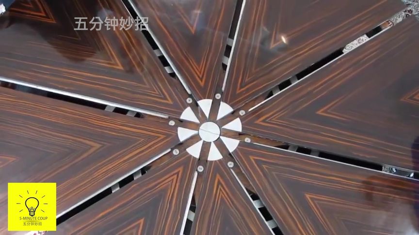 旋转圆桌子制作妙招,每个团圆的家就应该有这么一个桌子