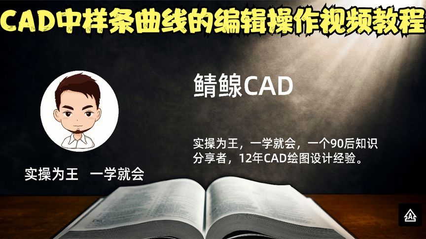 CAD中样条曲线的编辑操作视频教程