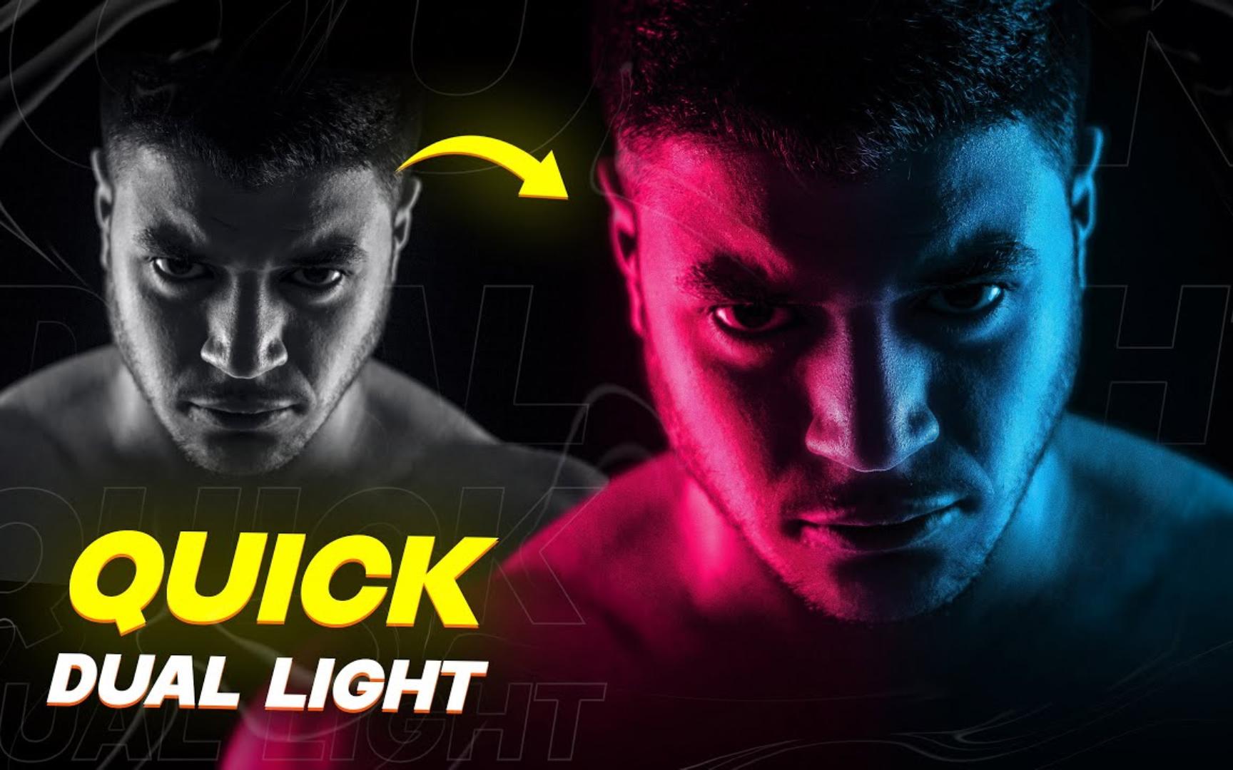 如何给照片添加双色灯效果 方法案例三,有图片素材一步步跟着来