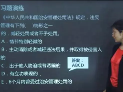 中级法规精讲30第三节 治安管理处罚法规与政策