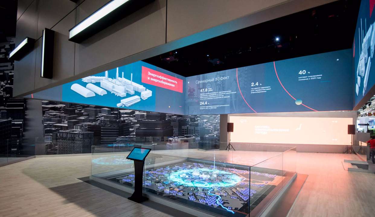 “微型莫斯科”科技感十足的数字沙盘