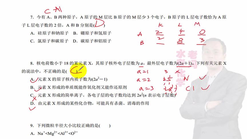 高中化学课 :真正的微粒半径比大小,包含原子和离子