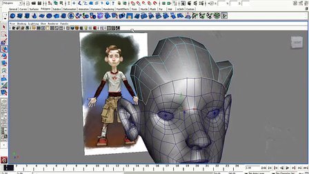 MAYA 卡通角色头发以及眼睛模型制作-A3