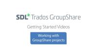 Working with SDL Trados GroupShare projects in SDL Trados Studio ...