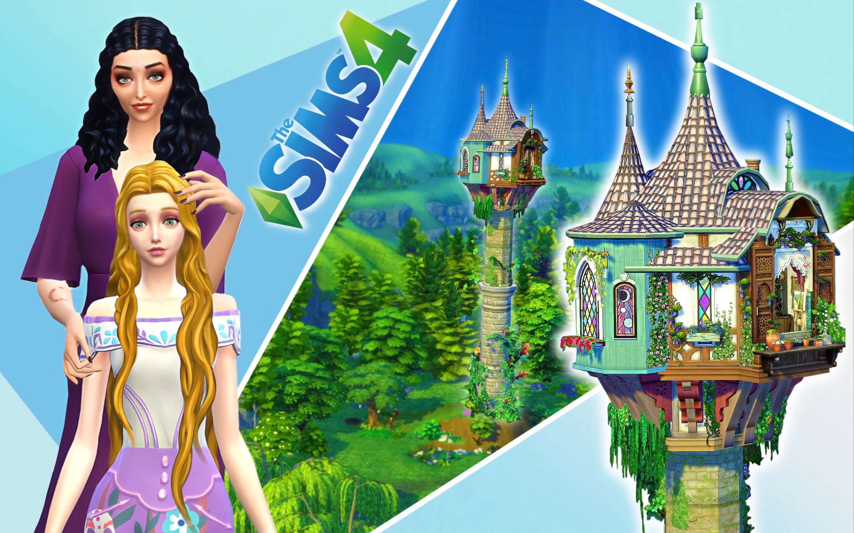 ☾ The Sims4|长发公主的高塔·隐居生活|NOCC ♡模拟人生4