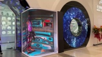 深圳平湖华南城万达广场P1.875裸眼3D LED柔性屏软模组