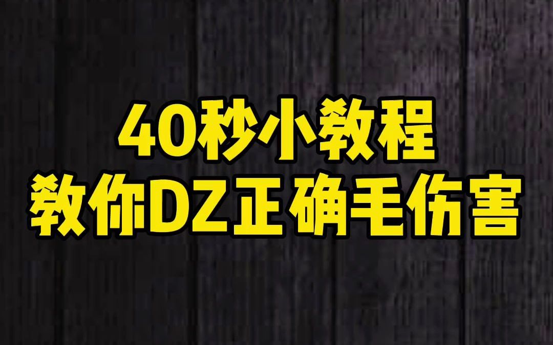 【老雷魔兽】40秒小教程,教你DZ如何正确毛伤害!
