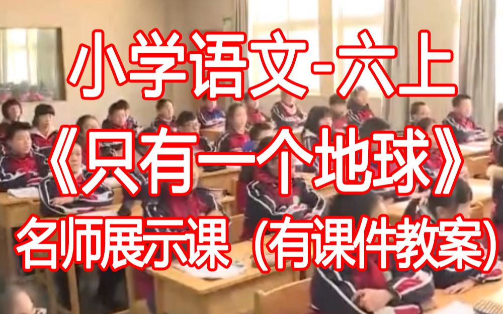 六上:《只有一个地球》(有PPT课件教案) 优质公开课 N赛课获奖课例
