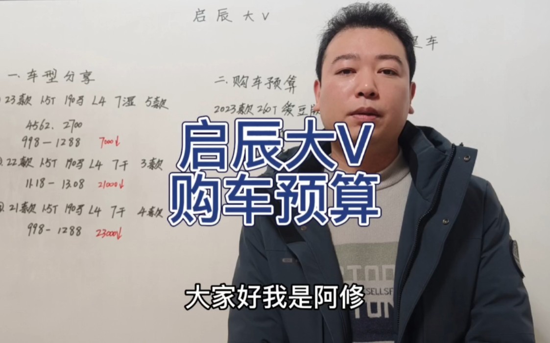 东风日产旗下启辰大V车型分享,启辰大V购车预算落地价