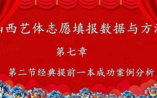 7.2经典提前一本成功案例分析