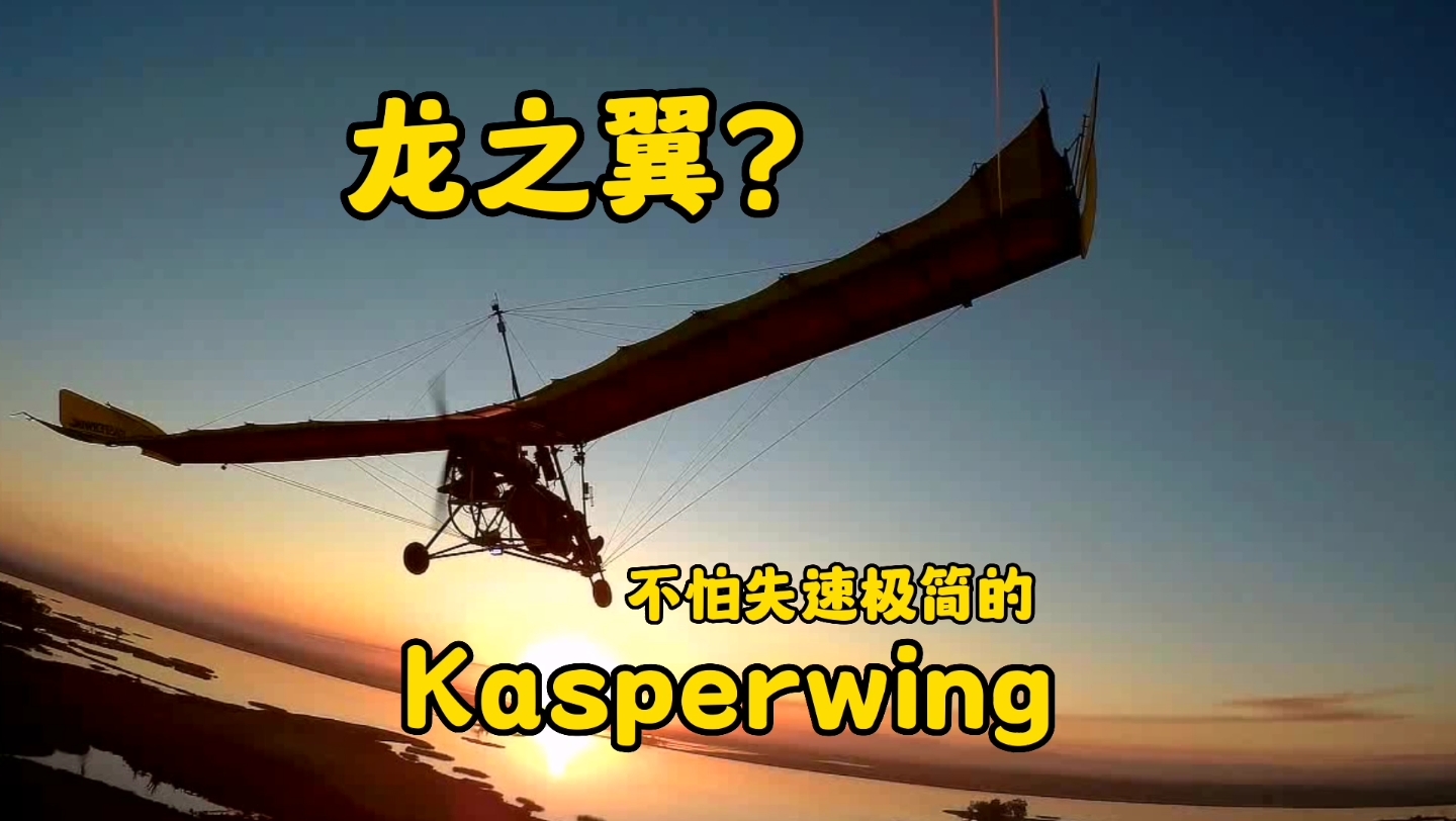 不怕失速还能玩落叶飘的飞机你敢信?来看这架极简的Kasperwing