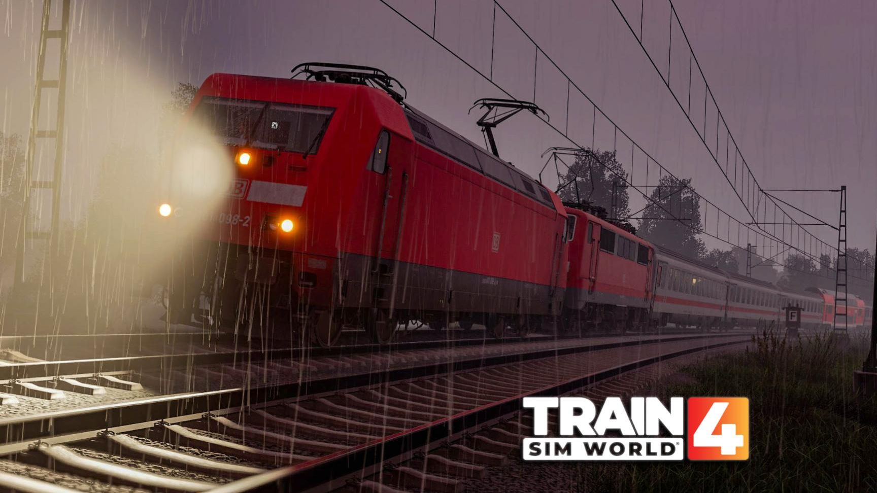 《模拟火车世界4》挂好损坏的机车后继续前往罗森海姆站 - DB BR101...