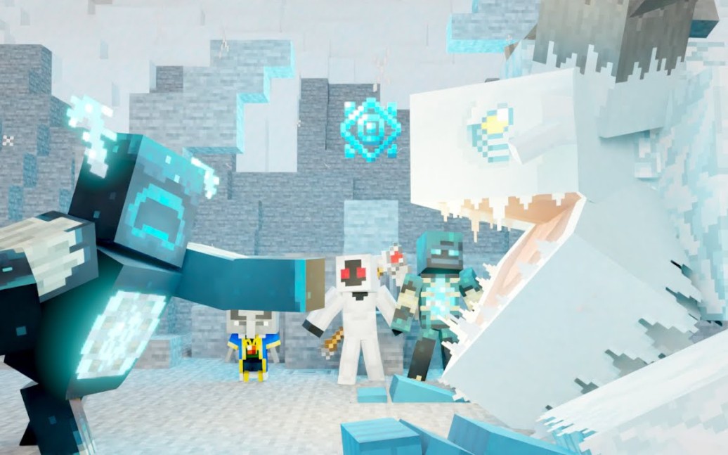 我的世界动画 坚守者 VS 霜冻巨兽