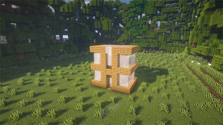 【建造教学】我的世界:新手生存小木屋教学
