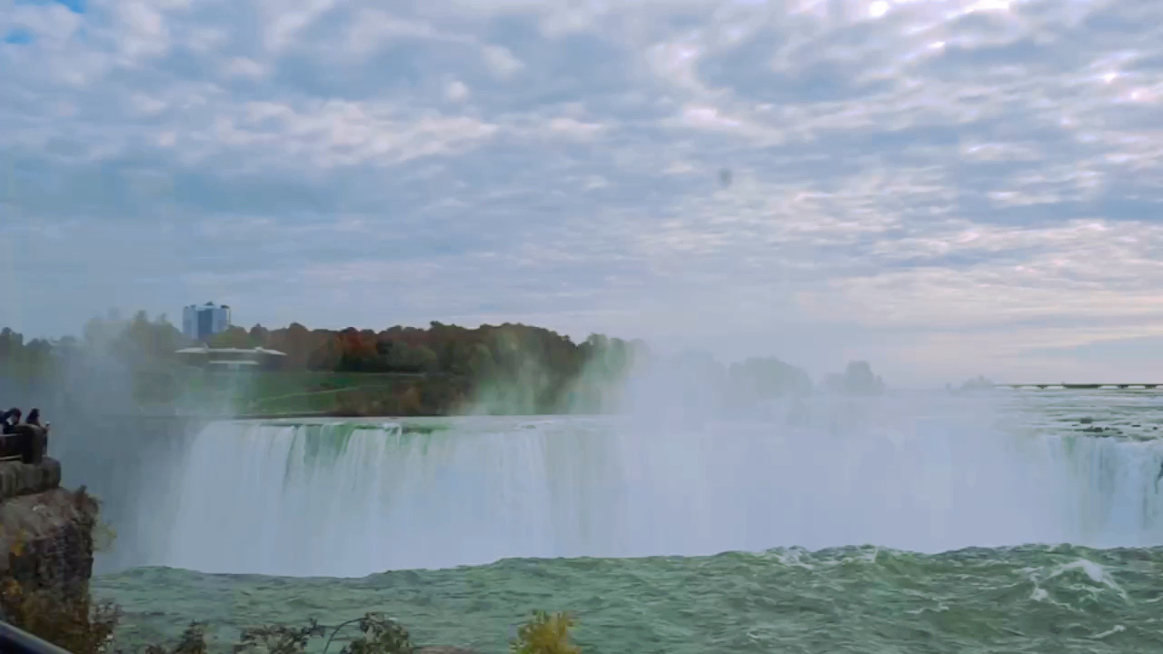 《关于世界上最大瀑布尼亚加拉大瀑布的浅拍》—靠近美国边境的...