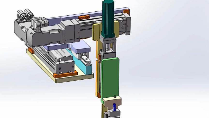 涡流探伤机构中直线模组、激光位移传感器及无损探伤检测头的应用
