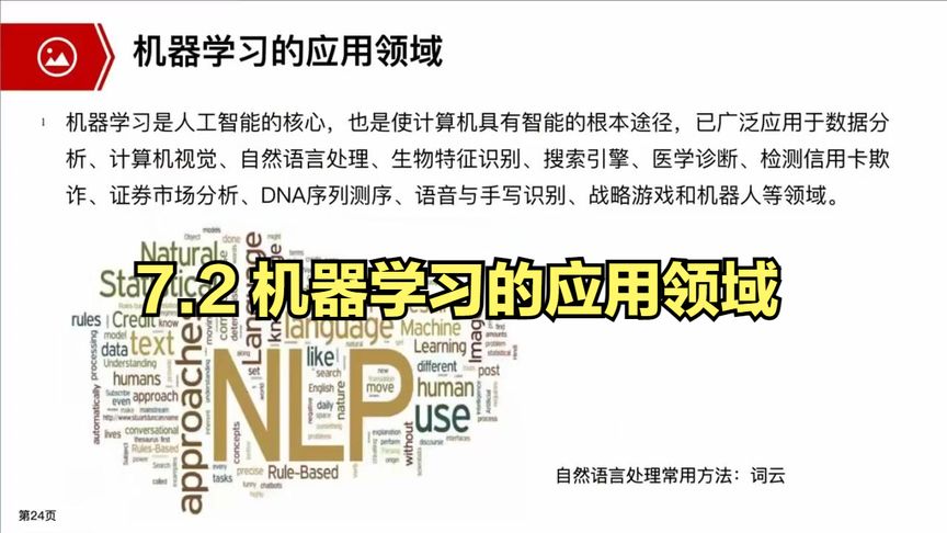 7.2 机器学习的应用领域